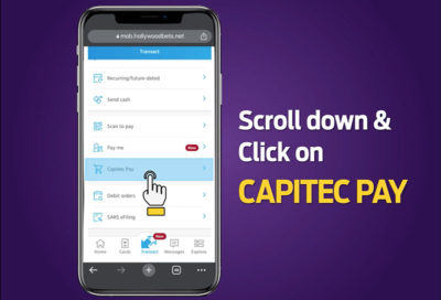 How to transfer money from hollywood to capitec | Hollywood.co.za