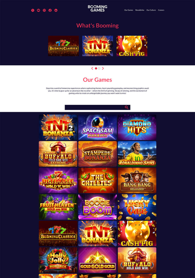 Booming Games review | Hollywood.co.za