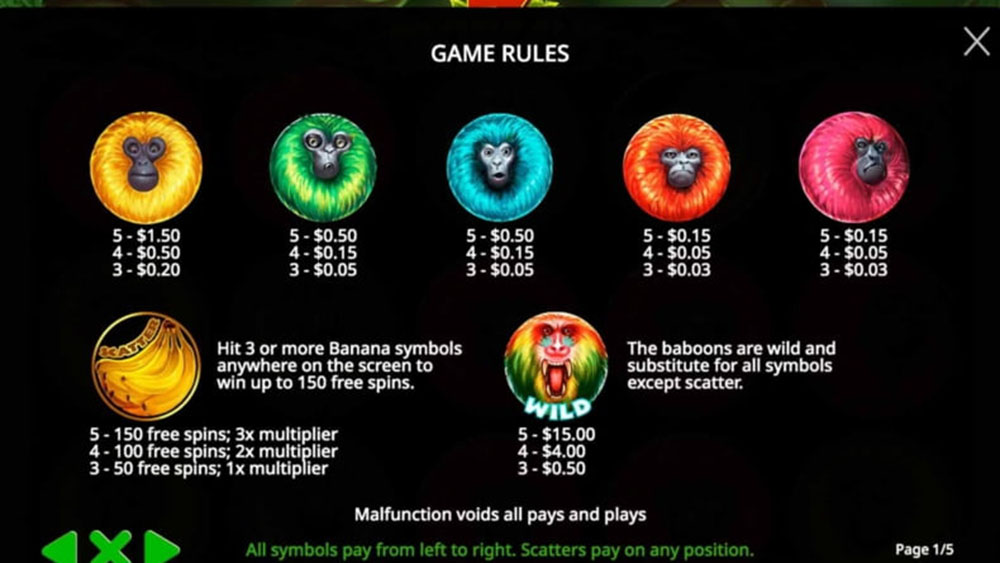 7 Monkeys slot | Hollywood.co.za
