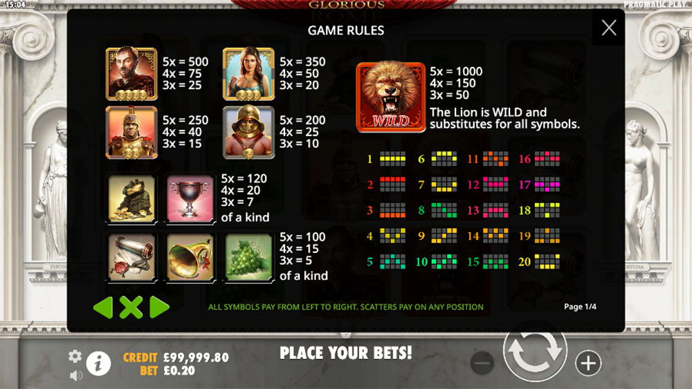 Glorious Rome Slot Review - Hollywood.co.za