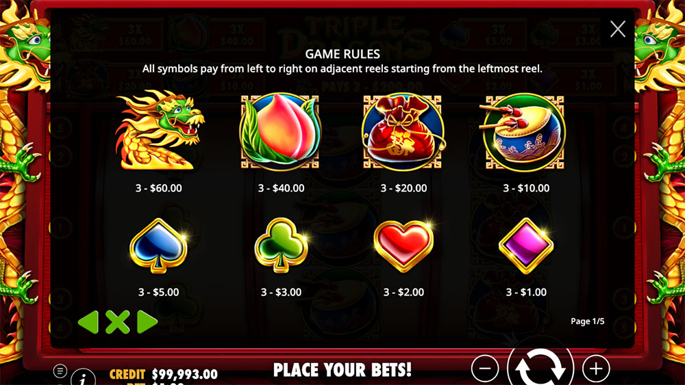 Triple Dragons from Pragmatic Play | Hollywood.co.za